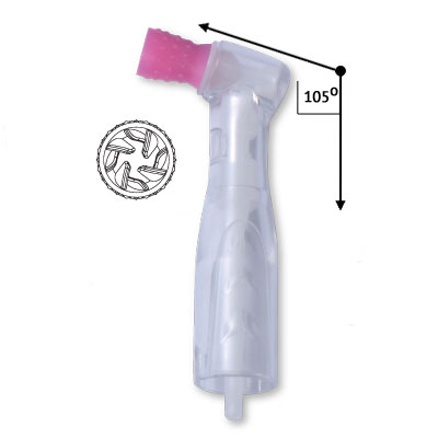 Disposable Prophy Angles 105 Clear - Turbine