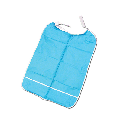 Plastic Velcro Bib - Blue